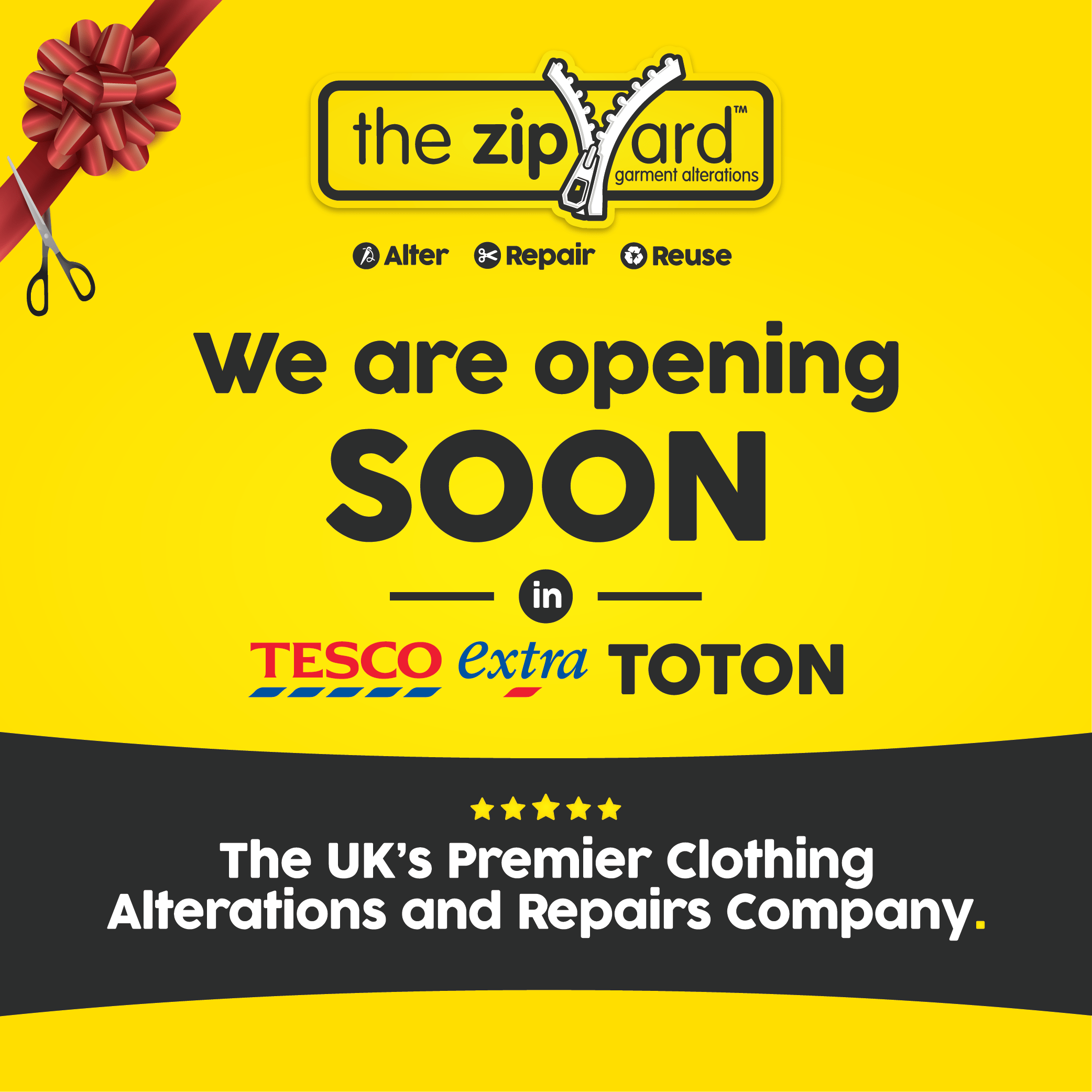 The Zip Yard to Open Alterations Services in Nottingham Tesco Extra Store